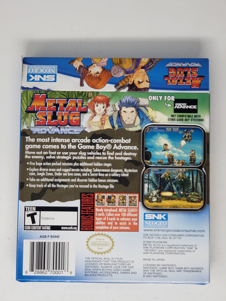 Metal Slug Advance - Nintendo Gameboy Advance | GBA – Respawnandreplay
