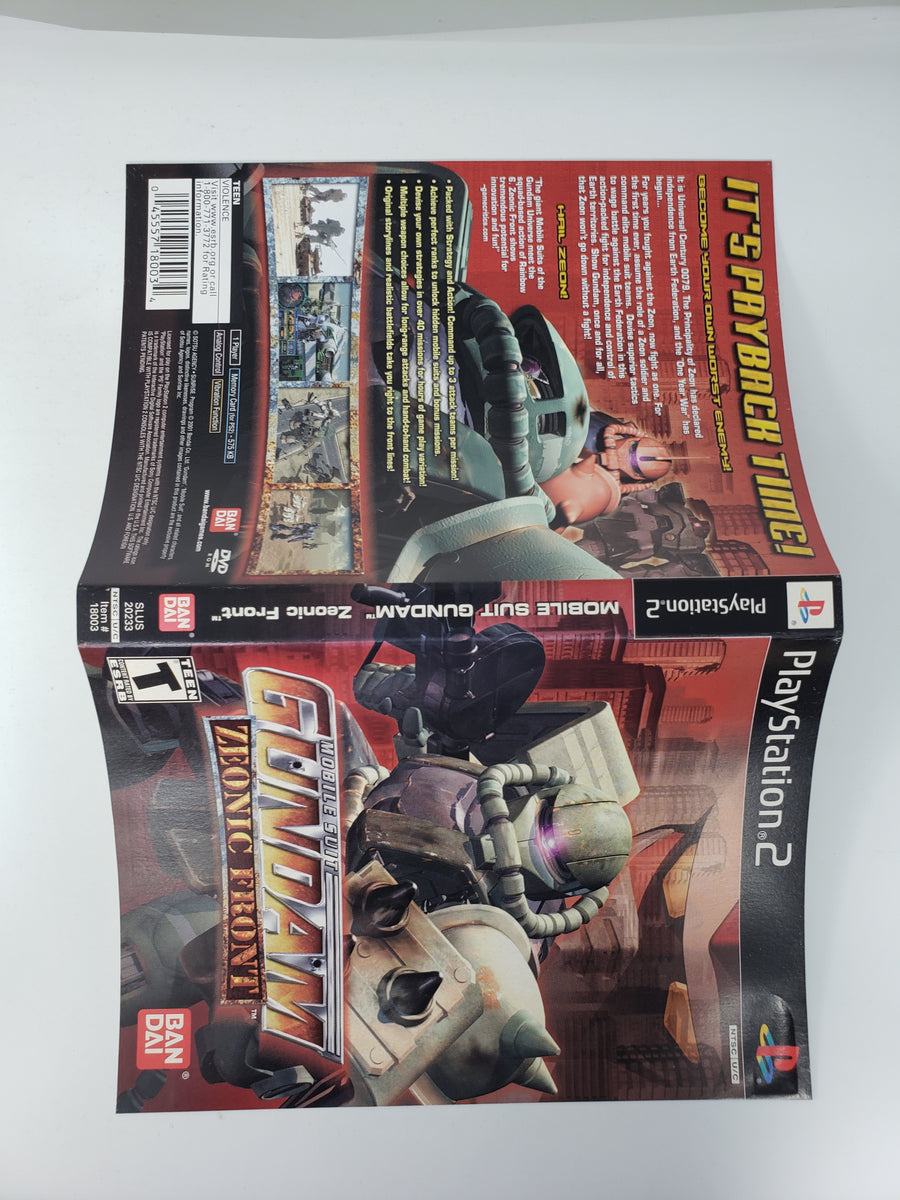 Mobile Suit Gundam Zeonic Front [Cover art] - Sony Playstation 2 | PS2 ...