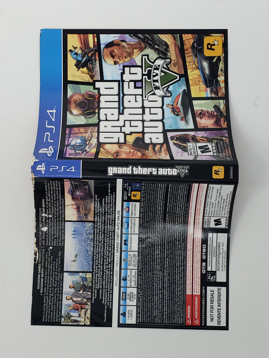 Grand Theft Auto V [Cover art] - Sony Playstation 4 | PS4 ...