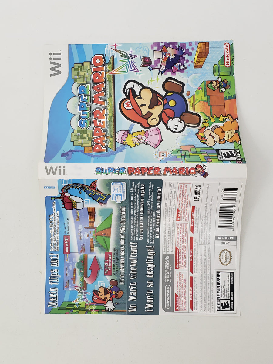 Super Paper Mario [Cover art] - Nintendo Wii – Respawnandreplay