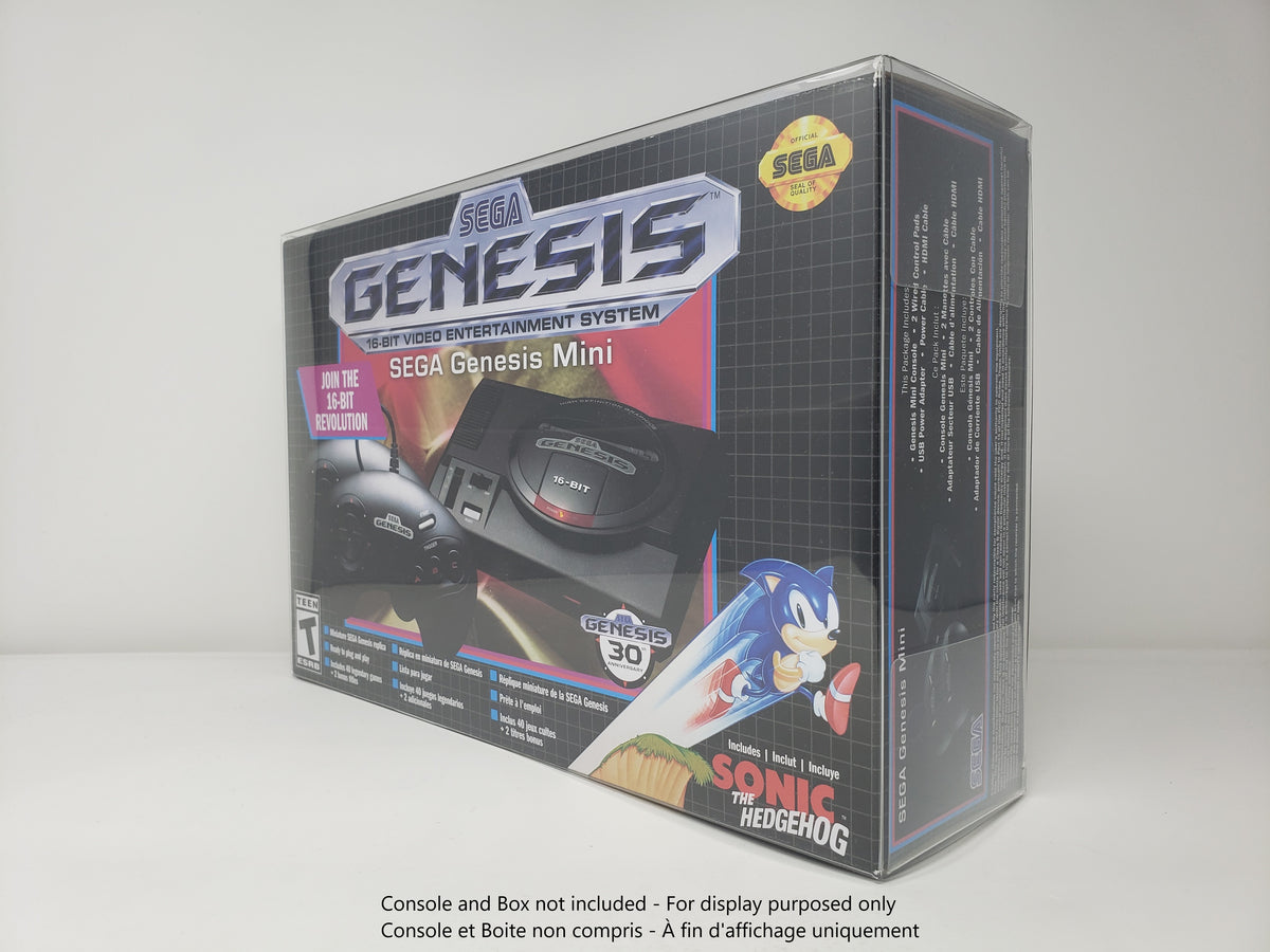 BOX PROTECTOR FOR SEGA GENESIS MINI CLASSIC CLEAR PLASTIC CASE ...