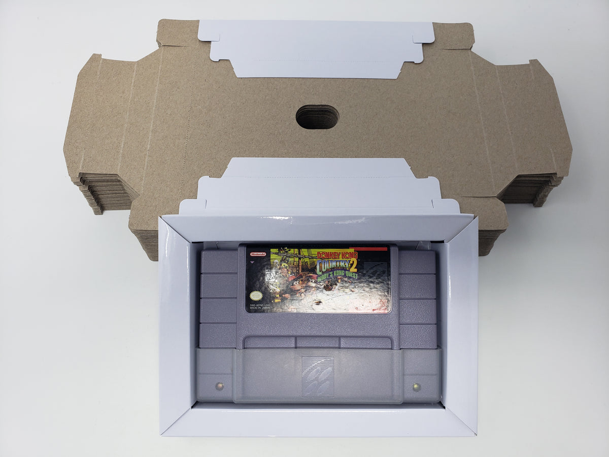 Cartridge Cardboard Tray for Super Nintendo | Snes - Inner Inlay Inser ...