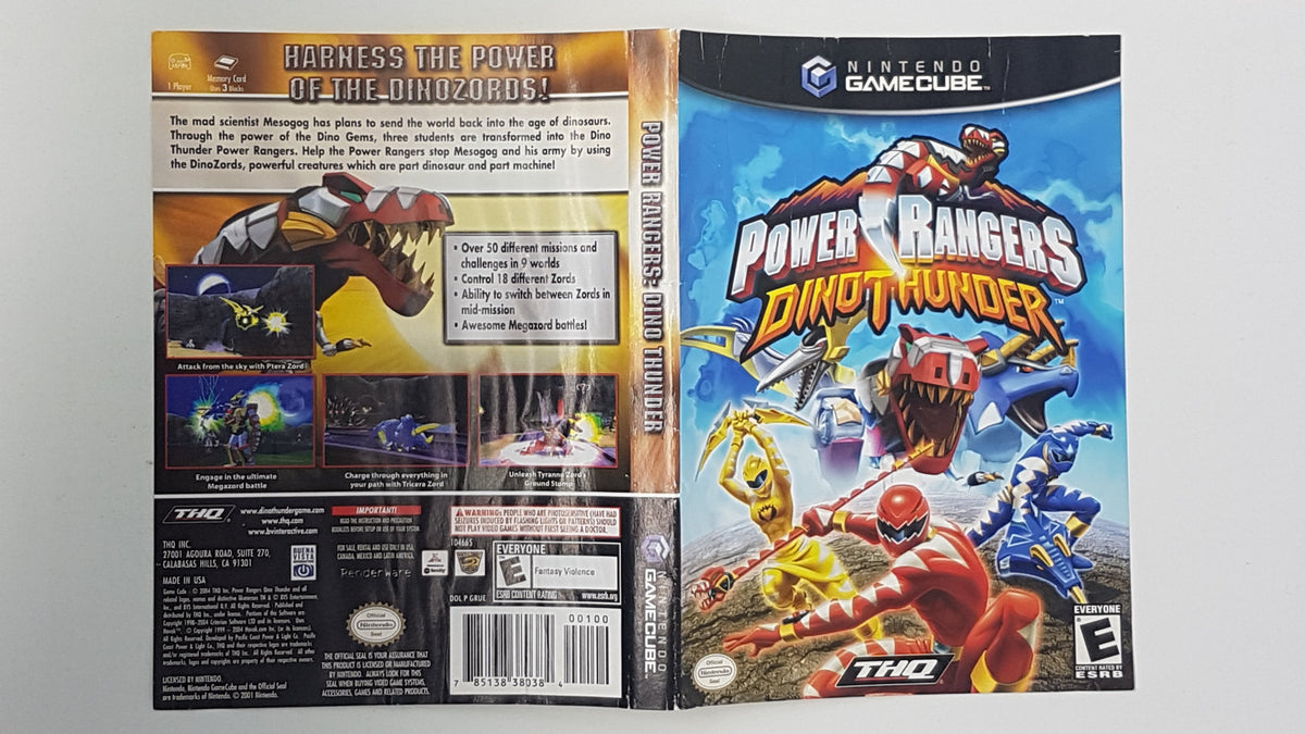Power Rangers Dino Thunder [Cover Art] - Nintendo GameCube ...