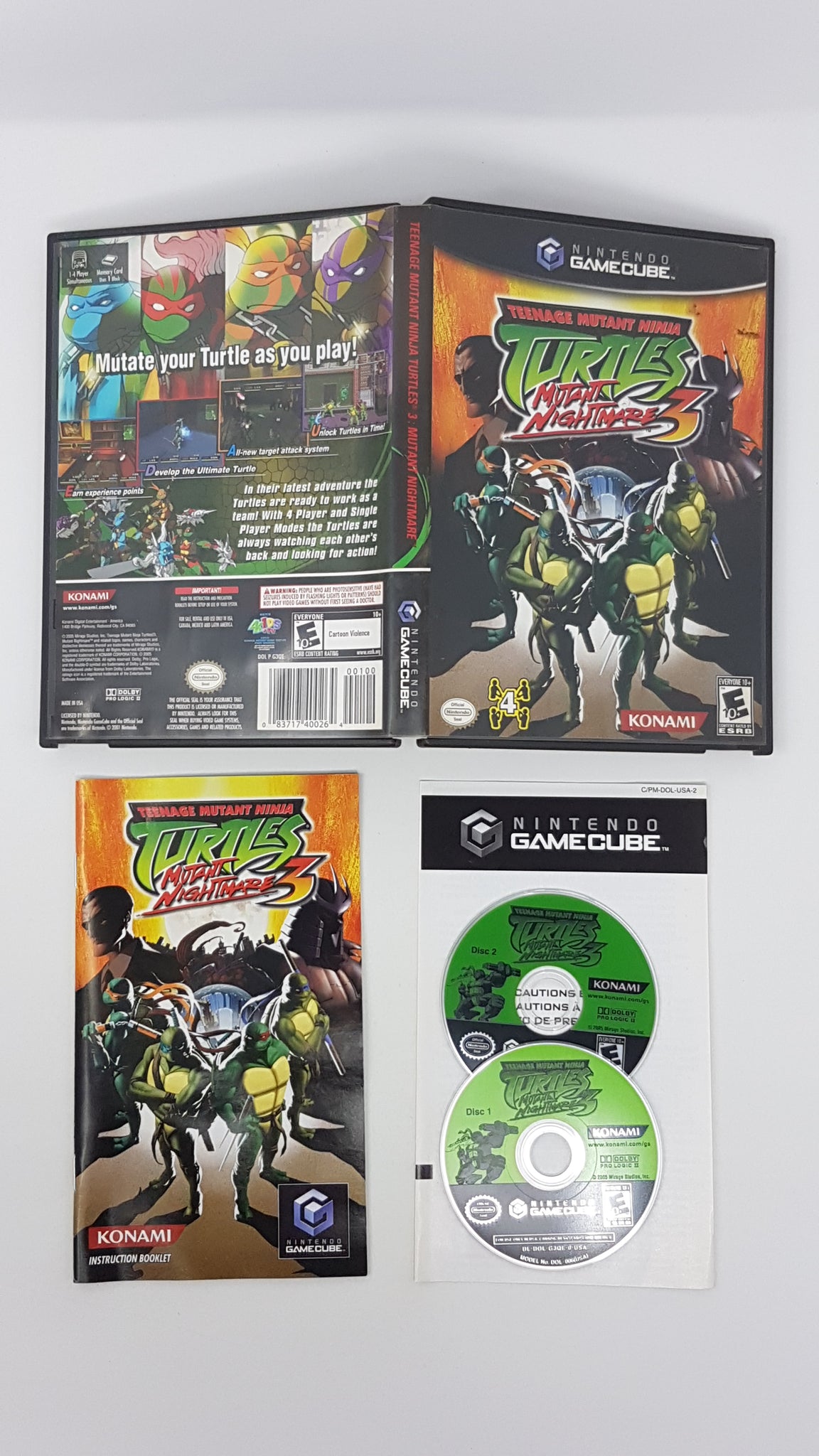 Teenage Mutant Ninja Turtles 3 Mutant Nightmare - Nintendo GameCube ...