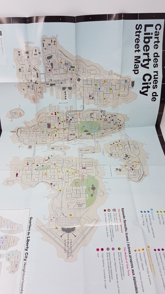 Grand Theft Auto IV (The Complete Edition) - 2 Sided MAP / Poster - So ...