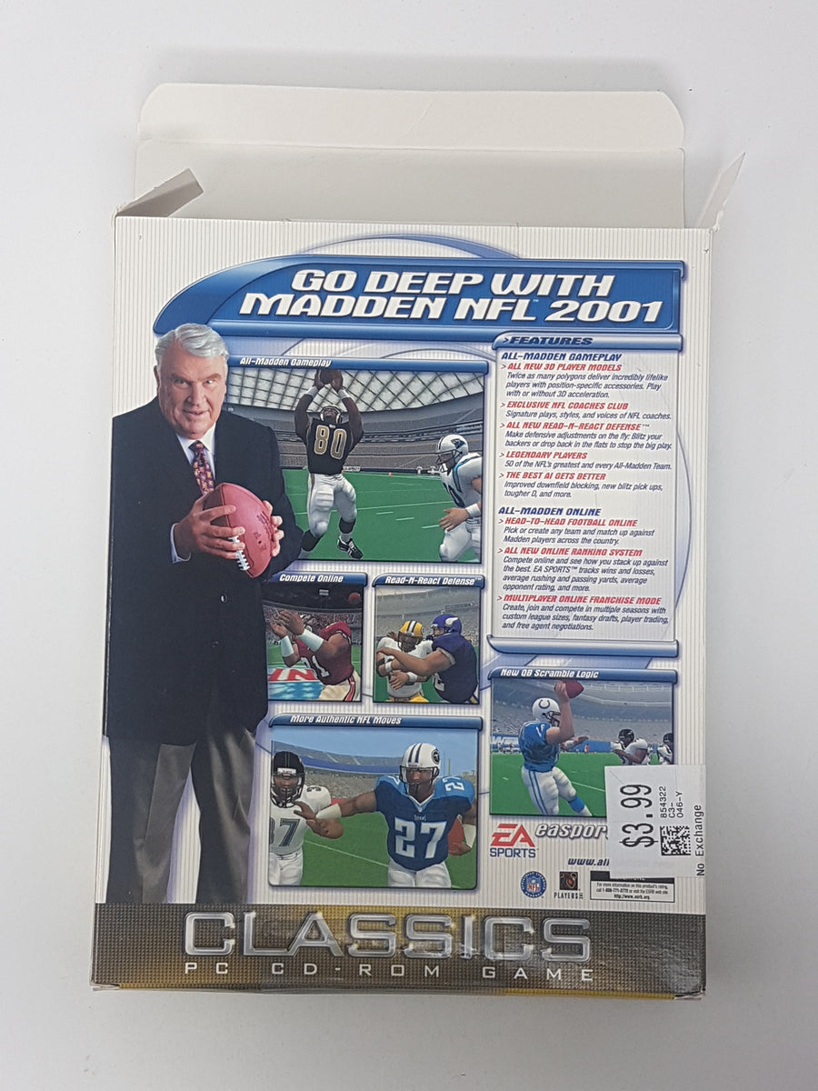 Madden NFL 2001 Classics - PC Game – Respawnandreplay