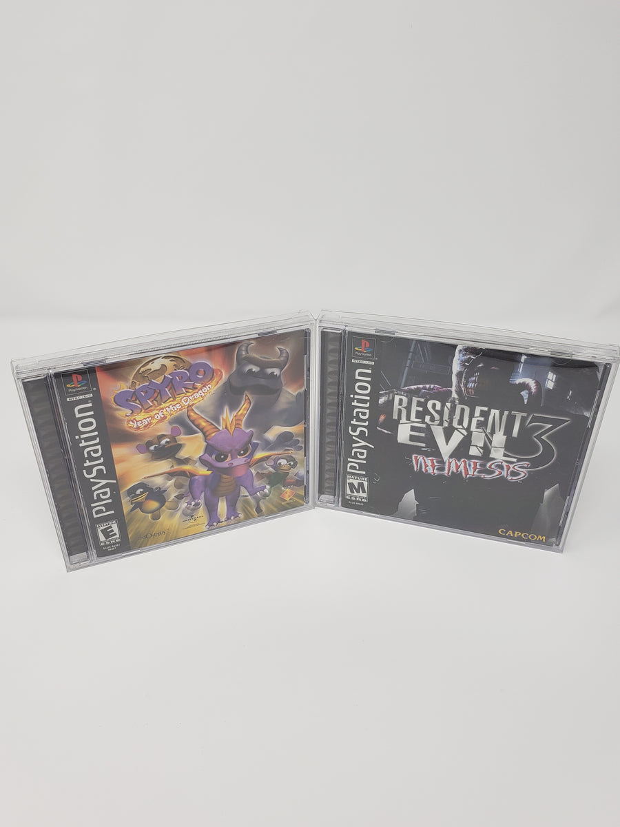 BOX PROTECTOR FOR PS1, TGFX16, SATURN, DREAMCAST GAME CLEAR PLASTIC CA ...