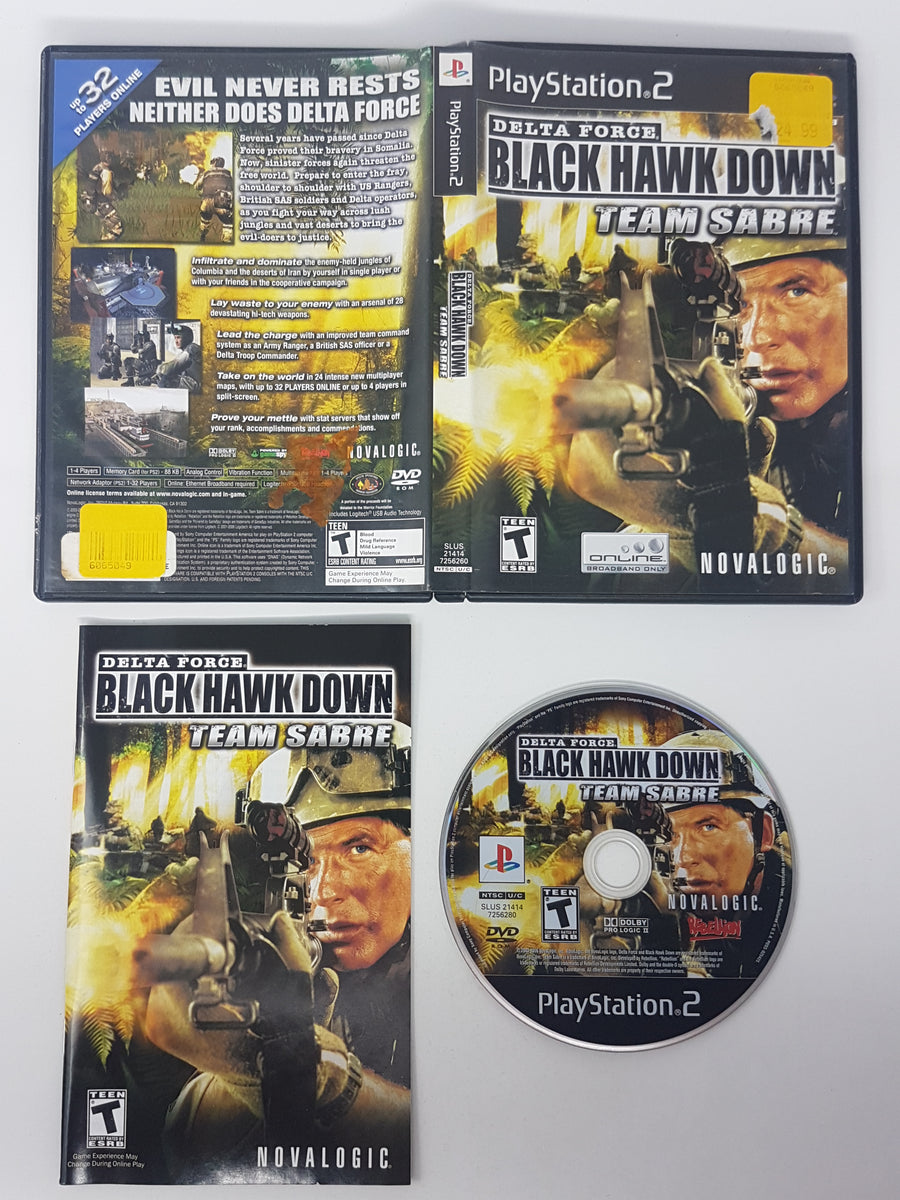 Delta Force Black Hawk Down Team Sabre - Sony Playstation 2 | PS2 ...