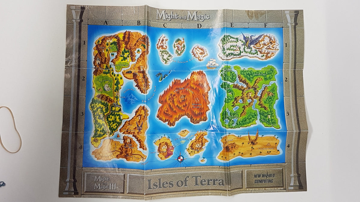 Might and Magic III Isles of Terra [map] - Super Nintendo | SNES ...