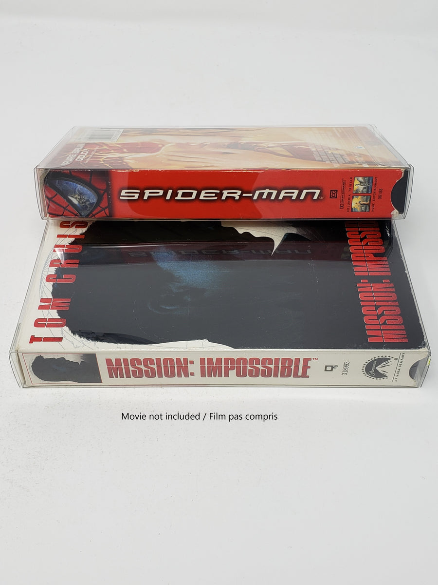 BOX PROTECTOR FOR VHS VIDEO HOME SYSTEM CLEAR PLASTIC CASE ...