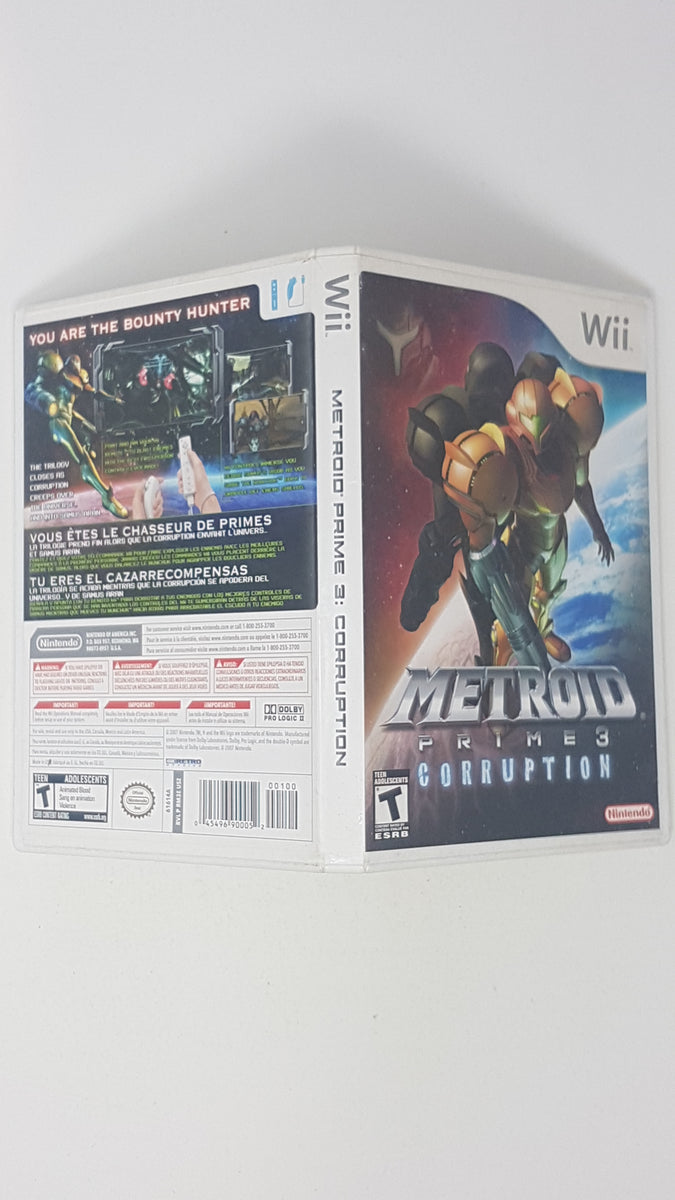 Metroid Prime 3 Corruption [box] - Nintendo Wii – Respawnandreplay