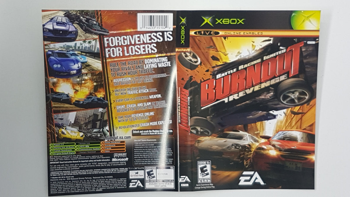 Burnout Revenge [Cover Art] - Microsoft Xbox – Respawnandreplay